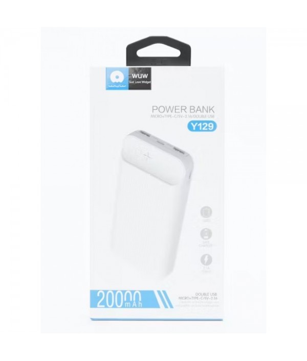 Power Bank WUW Y129 / 20 000 mAh / 2.1A