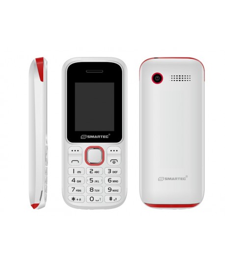 Téléphone Portable Smartec Easy 2 Blanc et Rouge
